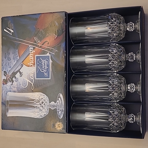 Longchamp | Dining | Euc Vtg Longchamp Lead Crystal Pedestal Ice Tea ...